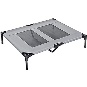 KINAMADE Elevated Pet Bed,Cooling Pet Cot for Large Medium Small Dog/Cat-Portable for Camping,Durable Frame with Breathable Mesh-Good for Summer Beach Sunbathing