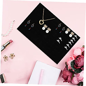 ABOOFAN 20 Pcs Ring Display Pad Jewelry Accessories Jewelry Display for Selling Earring Sponge Holder Retail Black Choker Necklace Pallet Jewelry Display Sponge Pad Travel Girl Ring Holder