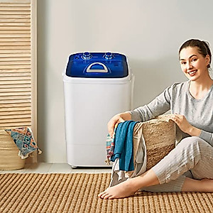 Spexlb Portable Mini Compact Washing Machine, SPB38-1401, Blue