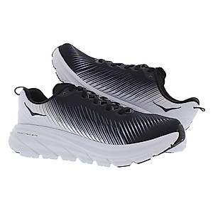HOKA ONE ONE Rincon 3 Womens Shoes Size 9, Color: Black/White