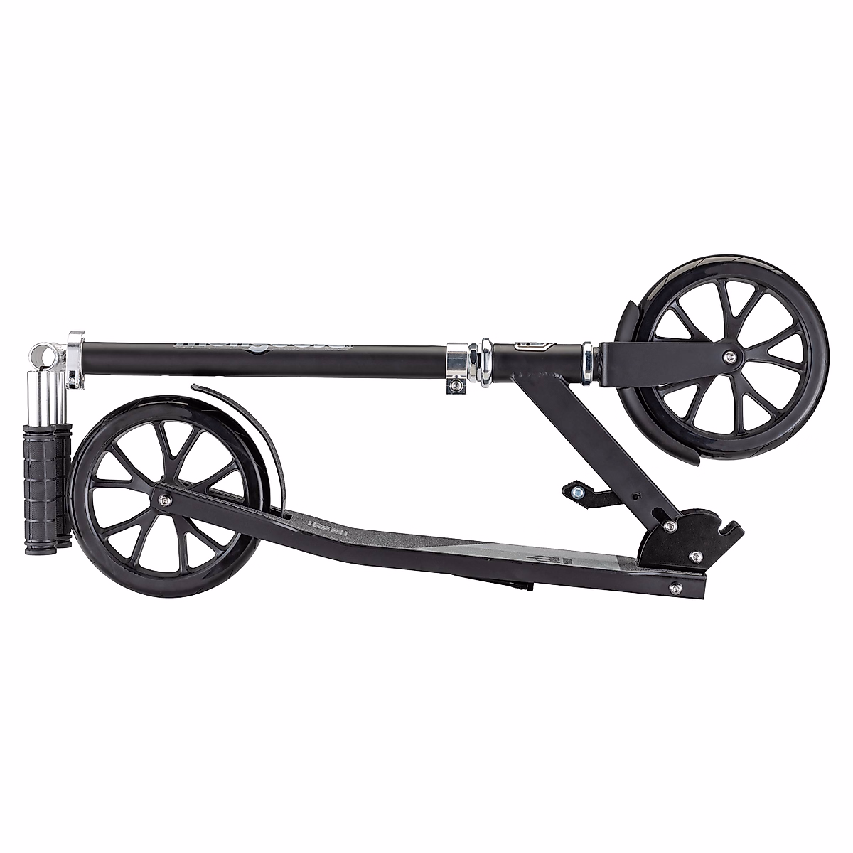 Mongoose Trace 200 Kick Scooter for Youth Adult Boys and Girls, Lightweight, Quick-Release & Easy Folding Scooter, With 202mm Wheels, Kickstand, Black/Red