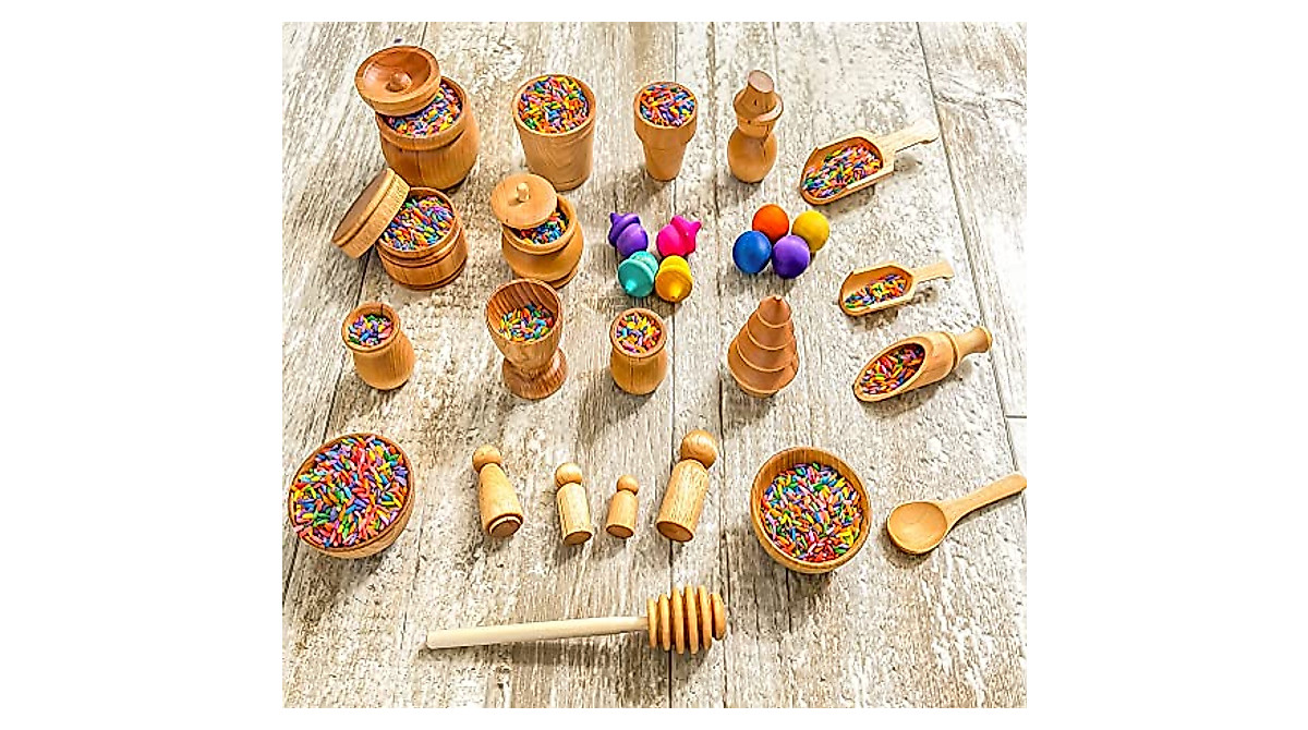 Engaging 30-Piece USA Made Sensory Bin Tools for Toddlers