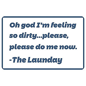Im Feeling Dirty 12" x 8" Funny Laundry Tin Sign Laundry Room Farmhouse Home Decor