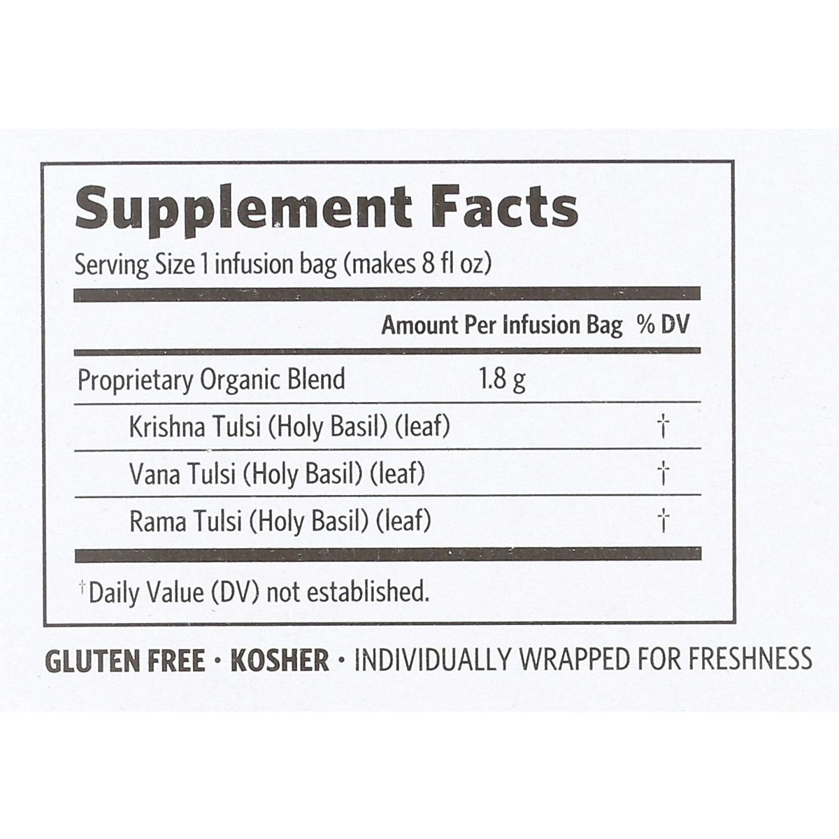 Organic India Tulsi, Original, 18 Count Box