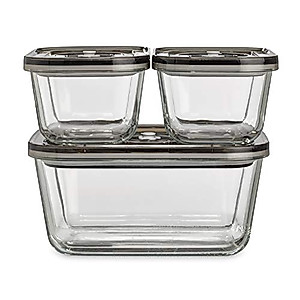 Caso Design VG 3000 3-Piece Food Vacuum Canister Set with Food Management App, small
