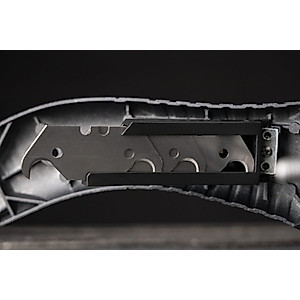 Supreme Leather Introducing the HammerHead Knife, Revolutionary Roofing Knife Engineered for Efficiency and Safety, HammerHead Knife, Black