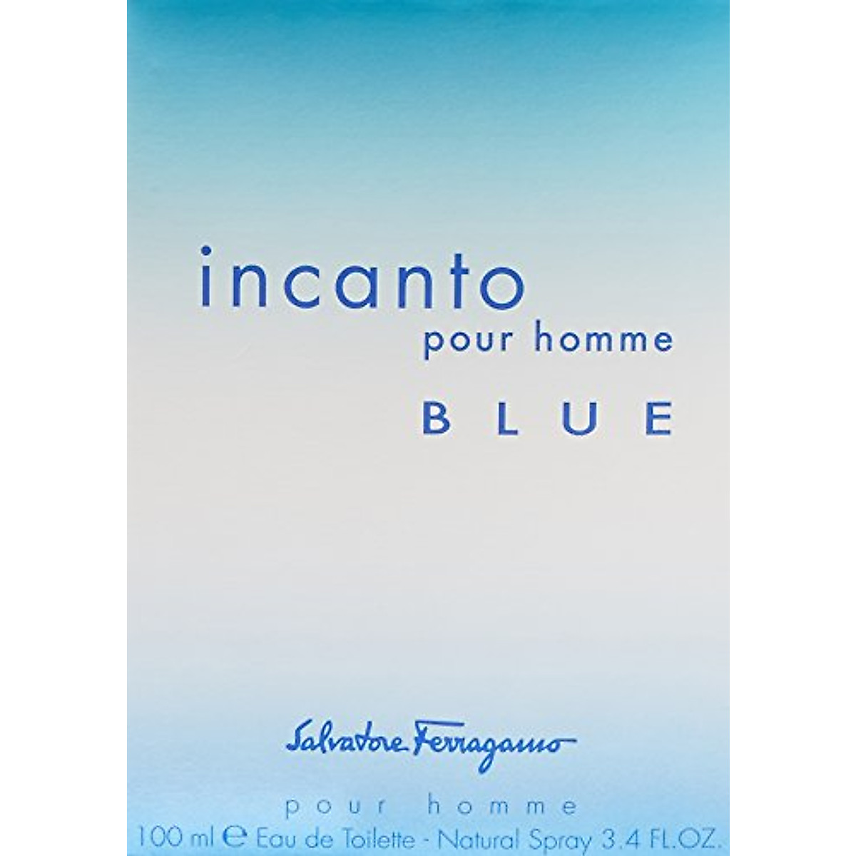 Salvatore Ferragamo Incanto Blue Cologne Eau De Toilette Spray 3.4 Ounce