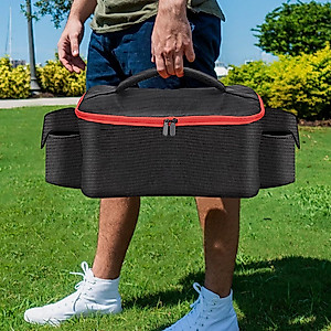 Air Compressor Bag Compatible with Milwaukee M18 Inflator 2848-20,with Pocket for Battery Pack,for 18V 3.0 to 9.0 Ah Battery,Milwaukee Air Compressor Storage Carrying Bag((Box only)