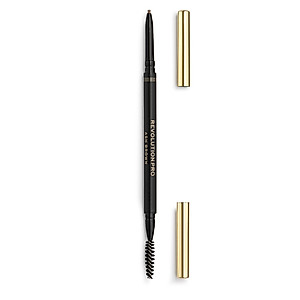 Revolution Pro Define & Fill Micro Brow Pen, Dual Ended Eyebrow Pen, Spoolie & Brow Filler In One Pen, Vegan & Cruelty-Free, Ash Brown