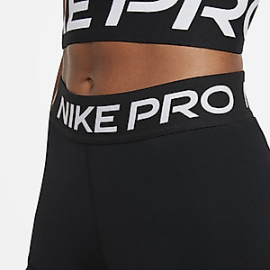 Nike Womens Pro 3 Inch Compression Shorts (as1, Alpha, m, Regular, Regular, Black/Black/White)