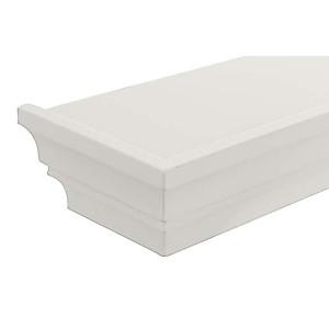 Kiera Grace Madison Floating Wall Shelves, White