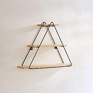 QUUL Solid Wood Wall Shelf，Decorative Wall Shelf for Bedroom, Living Room, Bathroom, Kitchen, Office and Size 70 * 22 * 50CM