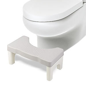 2 Pack Toilet Stool, Bathroom Squat Stool, Poop Stool for Adults, Plastic Potty Stool