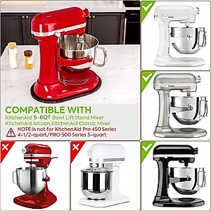 Mixer Slider Mat For Kitchen Aid Bowl Lift 5-8 Qt Stand Mixer Wood Sliding Tray for Stand Mixer, Kitchen Appliance Slider Easy to Move, Kitchenaid Mixer Accessories Kitchen Worktops Protection