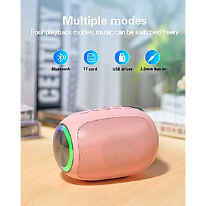 MEGUO Bluetooth Speakers, A66 Wireless Speakers,5W Portable Wireless Speakers with Clear Sound,Multi Playing Modes, Compatible with cellphone, PC for home or outdoors