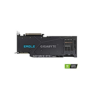 Gigabyte GeForce RTX 3090 EAGLE OC 24G Graphics Card, 3x WINDFORCE Fans, 24GB 384-bit GDDR6X, GV-N3090EAGLE OC-24GD Video Card