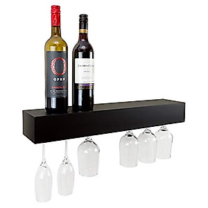 Kiera Grace Retro Wine-Racks, 15 lbs, Black