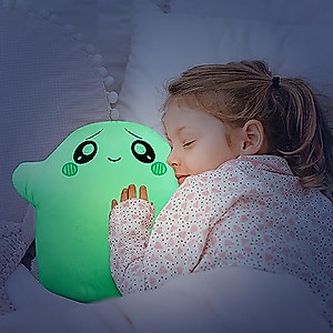 FRSHALOUIS Ghosty Plush Toy Doll - Glow in The Dark Fluorescent Plush Toy,Halloween Foxy and Boxy Plush The Best Gift for Christmas Birthday (Ghosty)