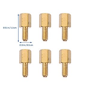 1 Set Motherboard Screws Computer Screw Hexagonal Standoff Computer Case Screw Computer Part Hex Spacer Copper Pillar Hexagonal Nut Standoff Spacer Computer Supply