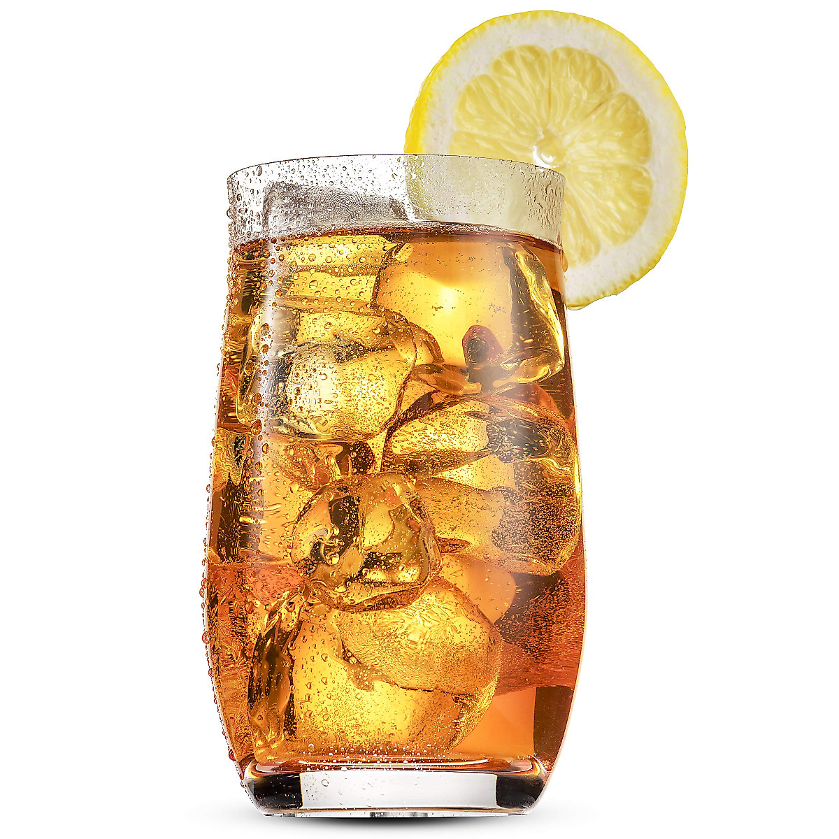 BENETI Exquisite Highball Drinking Glasses [Set of 6] Curved Clear Water Glasses with Heavy Weighted Base, Tall Cocktail Glasses, Beer Glasses, Tumbler Glasses, Glass Cups for Fresh Juice (14 Ounces)