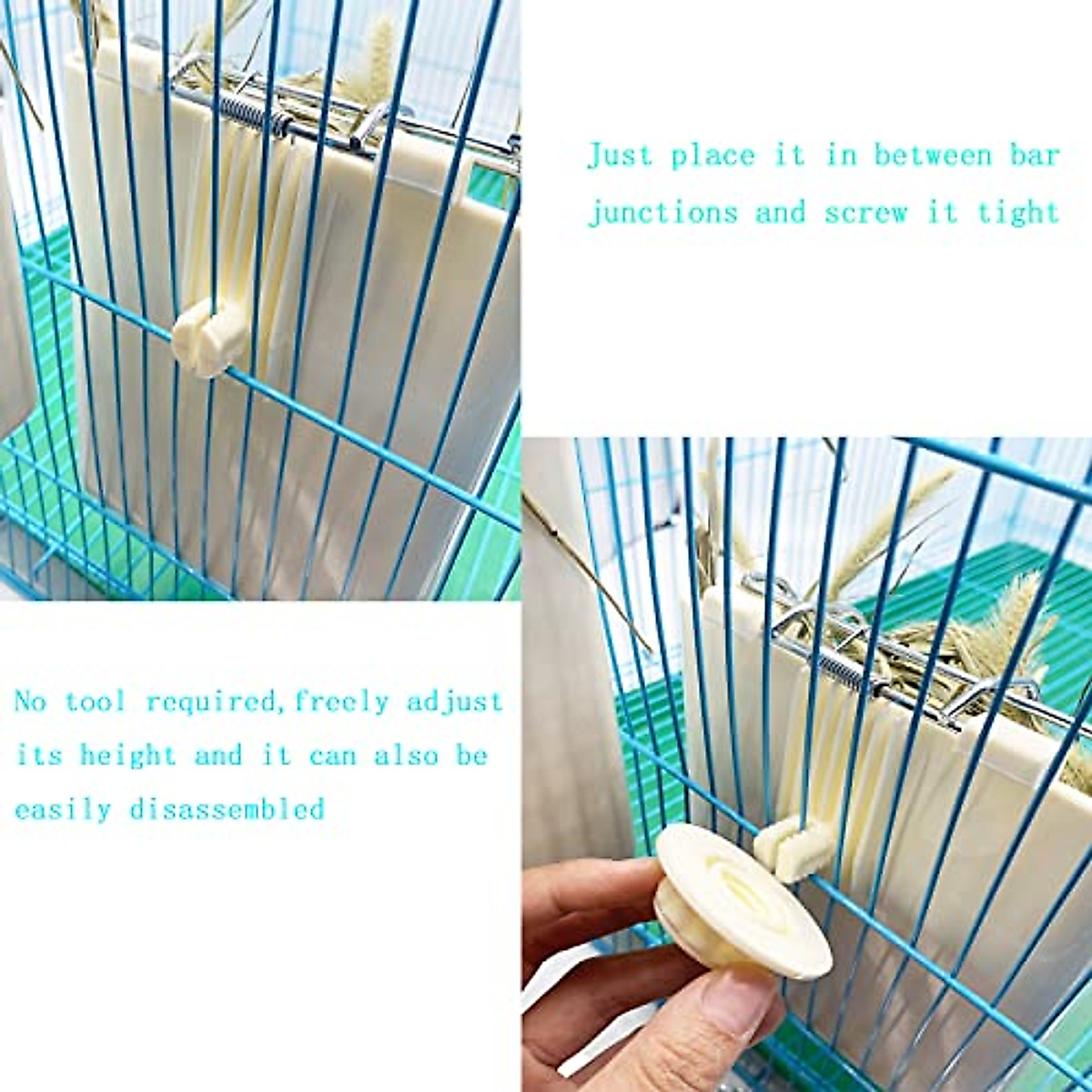 WEWAYKGJ Rabbits Hay Feeder Guinea Pigs Hay Rack Bunny Feeding Holder Hanging Chinchillas Hay Dispenser Minimize Waste Mess Hay Rack for Small Animals 2 Pcs (Pink)