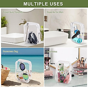 CALYGO 25 Pack Tsa Liquids Quart Travel Bag Tsa Approved Toiletry Bag Quart Size Tsa Clear Travel Toiletry Bag Small Carry on Travel Accessories for Airplane Essentials for Women Toiletries Pouch