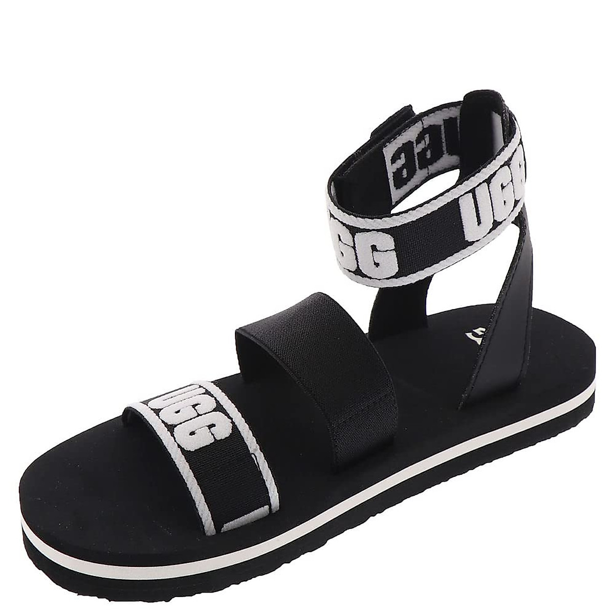UGG Unisex-Child Allisa Sandal, Black, 6