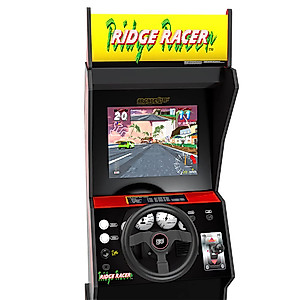 ARCADE1UP Ridge Race Arcade Cabinet with Riser Red, Red, XX-Large