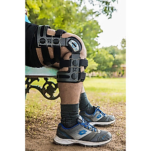 Z1 K4 OsteoAlign Hinged Knee Brace - Knee Support for ACL, MCL, Ligament Sports Injuries, Arthritis (OA), Meniscus Tear, Relief from Knee Joint Pain with Side Stabilizers for Men & Women Size (XL)