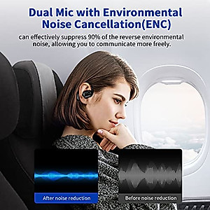 Open Ear Wireless Earbuds for iPhone 14 Pro Max 13 COOYA Bluetooth 5.3 Headphones with Dual 16mm Dynamic Drivers 32H Playtime IPX5 Waterproof Sport Headsets for Samsung Galaxy S22 Ultra Flip 4 Pixel 7