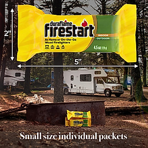 Fire Starter for Indoor and Outdoor Use - Quick Ignition Fire Logs for BBQ, Fireplace, Fire Pit and Campfires (24 Pack) - Fire Starters for Campfires