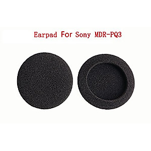 2 Pair Replacement Ear Pads Cushion Repair Parts for use with Sony MDR-PQ3 mdrpq3 Headphones(Sponge Earmuff)