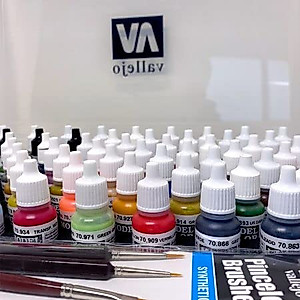 Model Color - Acrylic, 72 Basic Colors Set in Plastic Case