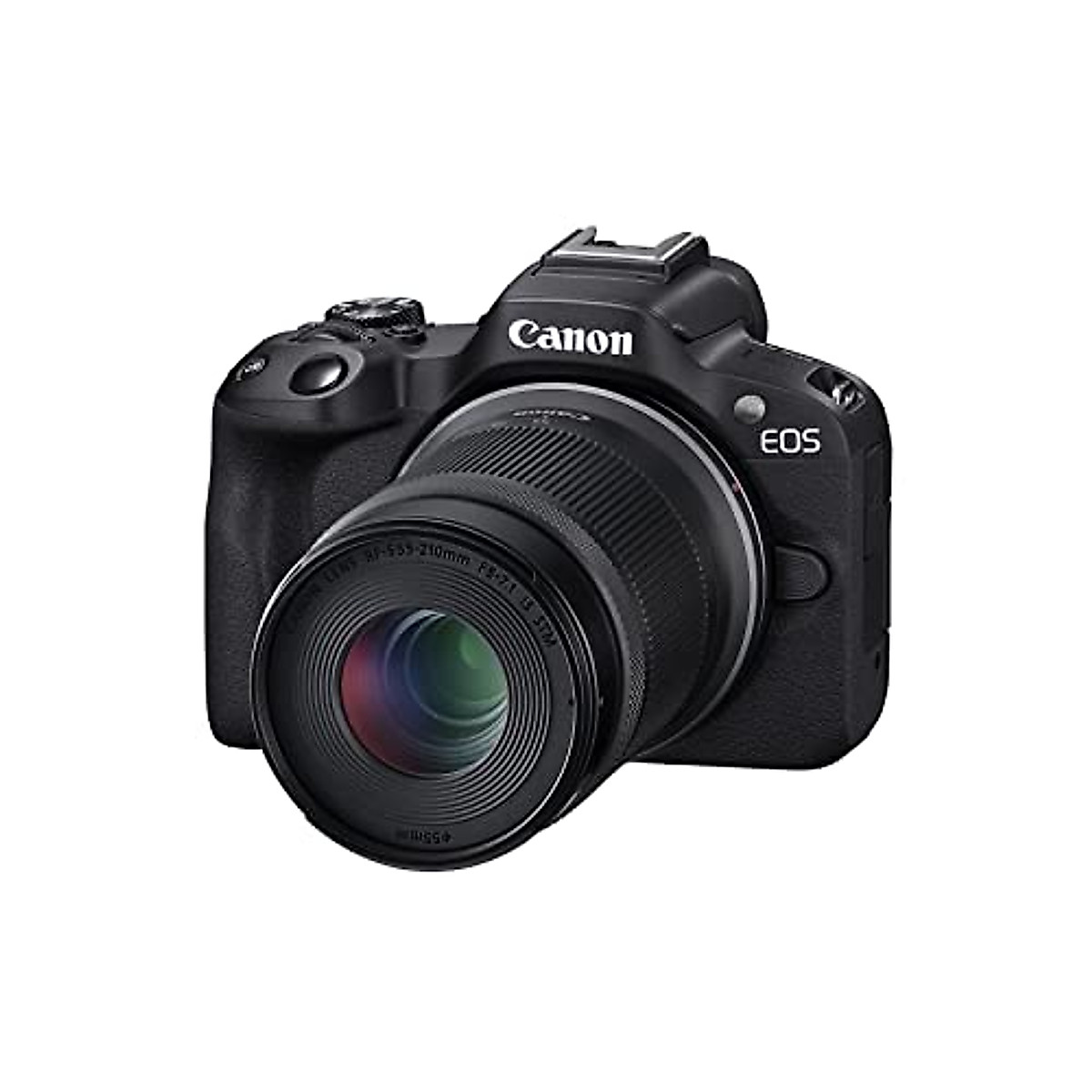 Canon EOS R50 Mirrorless Vlogging Camera (Black) w/RF-S18-45mm F4.5-6.3 is STM & RF-S55-210mm F5-7.1 is STM Lenses, 24.2 MP, 4K Video, Subject Detection & Tracking, Compact, Smartphone Connection