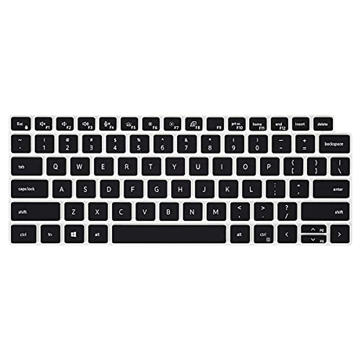 Keyboard Cover for Dell Latitude 5420 5430 5431 14", Latitude 7410 7420 7430 14", Dell Latitude 7520 15.6", Dell Latitude 9000 9420 9430 9510 9520 Keyboard Protective Skin, Black