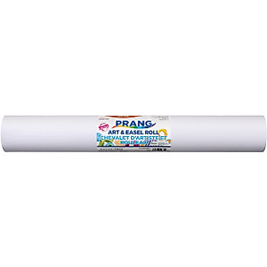 Prang (Formerly Art Street) Art & Easel Roll, White, 18" x 75', 1 Roll