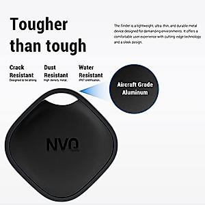 Key Finder, Bluetooth Tracker Locator Pairs with Apple Find My, Item Finder for Keys,Wallet,Pets and Suitcase, 400ft Range Smart Tracker Tags,iOS only (NOT Compatible with Android), Black&White 2Packs