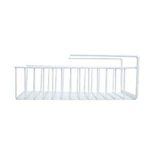 Organize It All Under Shelf Hanging Basket White Wire Rack | Dimensions : 13.5 x 12.5 x 5.13 inches | Great for Kitchen | Kitchen Storage | White