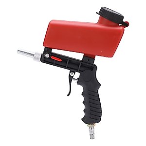 Sand Blasters,Sand Blaster Gun Kit for Air Compressor,Handheld Pneumatic Sandblaster Carbon Steel Small 90psi Sand Blaster Gun Set Spray Gun Blasting Machine with Container for