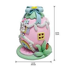 Ashland Michaels 5”; Bunny in Egg House Clay Tabletop Accent