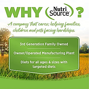 NutriSource Weight Management Dog Food, Made with Chicken and Chicken Meal, with Wholesome Grains, 30LB, Dry Dog Food