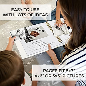 Keepsake Baby Memory Book for Boys & Girls – Timeless First 5 Year Baby Book Photo Album – Gender Neutral Woodland Journal Scrapbook - A Milestone Book to Record Every Event from Birth to Age 5