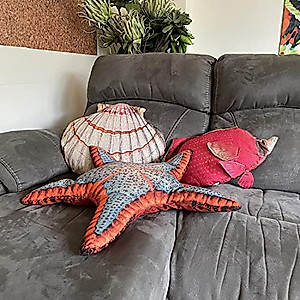 Seashell Shape Pillow Decorative Cushion for Sofa Chair Couch Bed