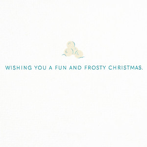 Hallmark Signature Peanuts Christmas Card (Fun and Frosty Christmas)