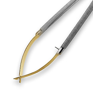 SURGICAL ONLINE Premium Grade Castroviejo Micro Forceps, Scissors Set - Versatile Microsurgical Instrument, Corrosion Resistant Stainless Steel, Tungsten Carbide