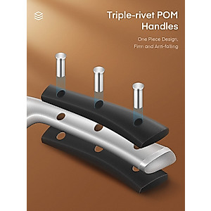 Knife Set, D.Perlla 6 Pieces Small Kitchen Knife Set with Block, German Stainless Steel Knives Set, Sharp Chef Knife Block Set, Brown