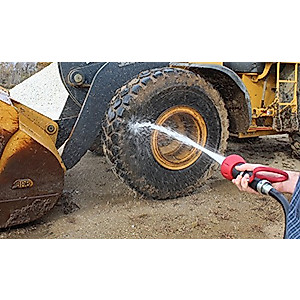 Gilmour 855032-1001 High-Pressure PRO Fireman's Spray Nozzle with Large, Red/Black