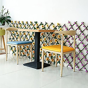 ASSR Artificial Sunflower Leaf Faux Ivy Expandable/Stretchable Privacy Fence Screen,Faux Ivy Fencing Panel Wall Decor for Balcony Patio