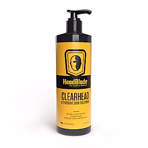 HeadBlade ClearHead Men's Refreshing Post Shaving Aftershave Lotion Help prevent Ingrown Hair & Irritation - 5oz