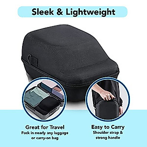 Ozueccr Hard Case, Storage for Baseball Caps with Carrying Handle & Shoulder Strap - This Organizer Holder Protects up to 6 Hats - Perfect for Traveling & At-Home Storage